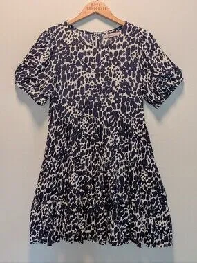 Mister Zimi | Dresses | Mister Zimi Nina Dress Cowrie Print Tiered Mini ...